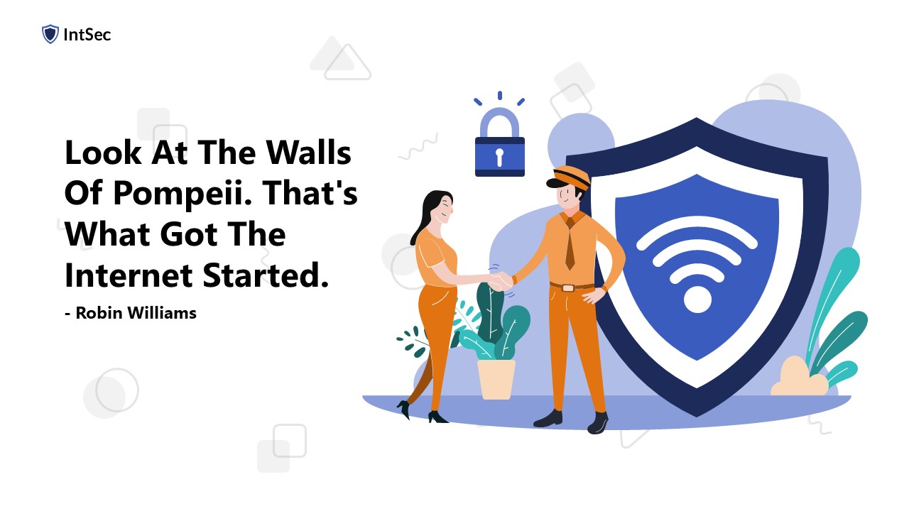 Intsec - Internet Security Powerpoint Template, Presentation Templates