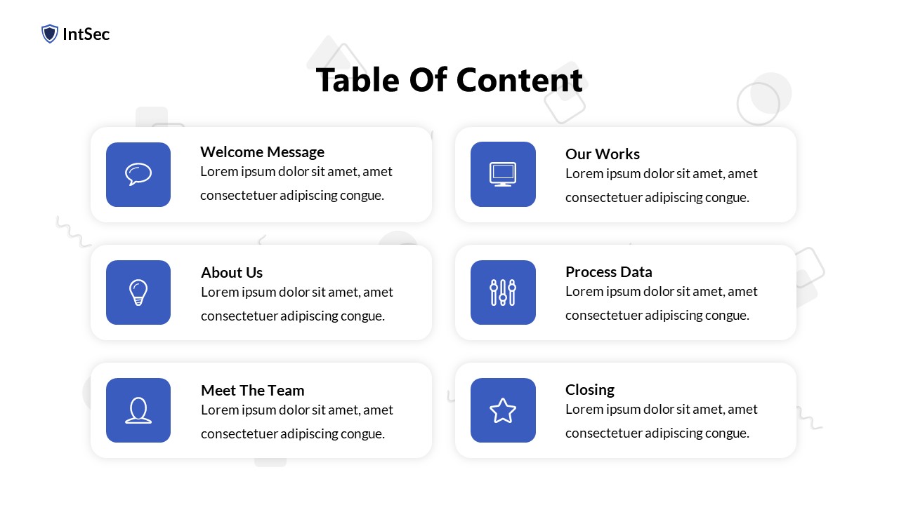 Intsec - Internet Security Powerpoint Template, Presentation Templates