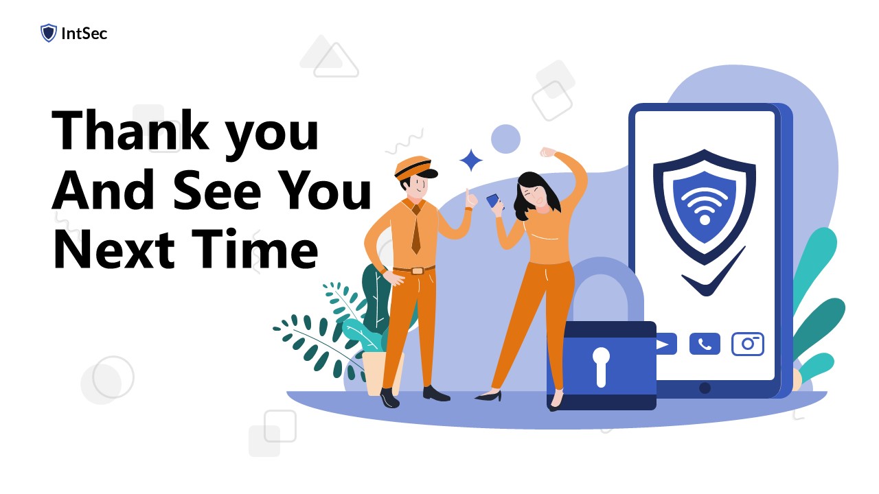 Intsec - Internet Security Powerpoint Template, Presentation Templates