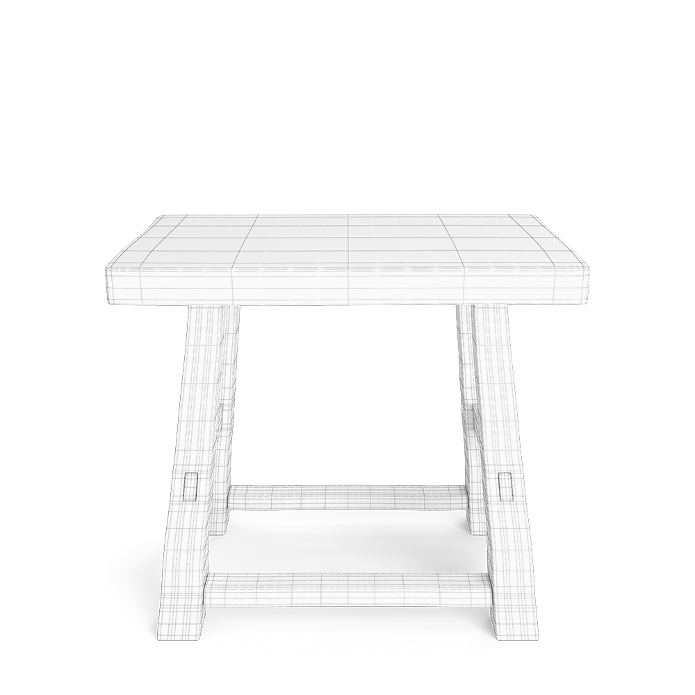 Rustic Stool by 3D_Lab_Academy | 3DOcean