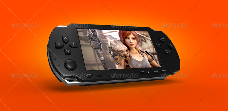 Handheld Game Mock-Up, Graphics | GraphicRiver