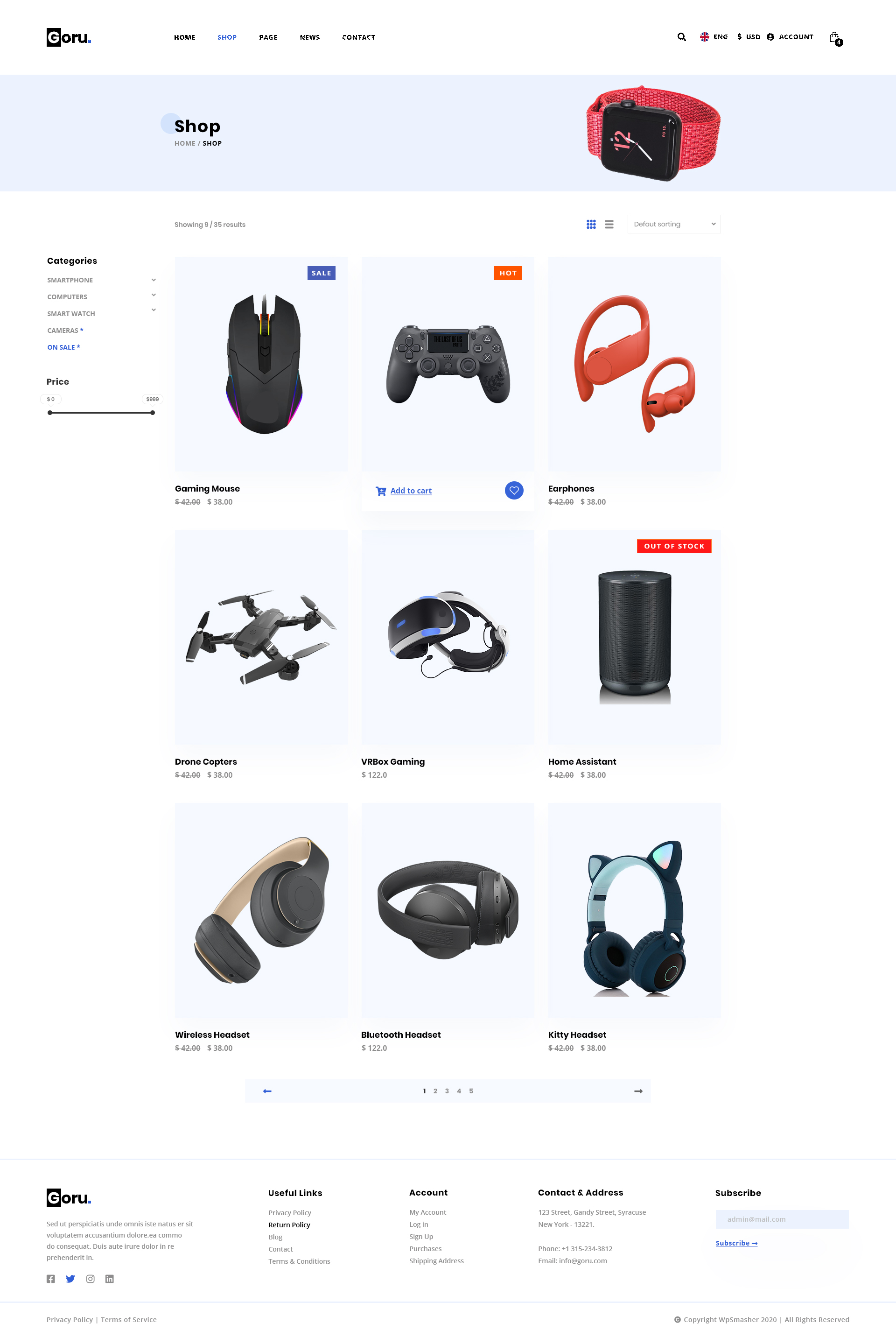 Goru – Electronics eCommerce HTML5 Template by themexplosion | ThemeForest