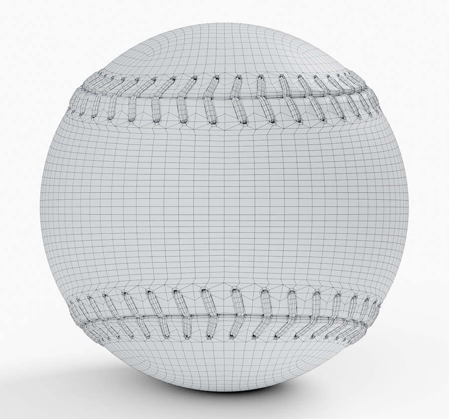 Baseball Ball 3D Model Low-poly by mylisa | 3DOcean