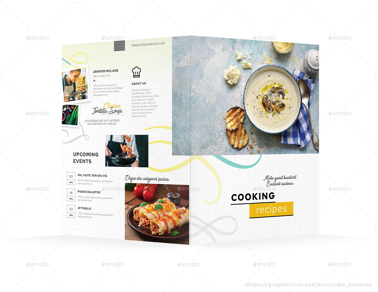 Cooking Recipe Print Bundle, Print Templates | GraphicRiver