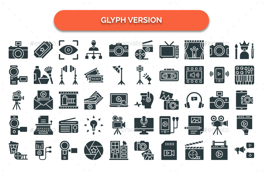 Video Shooting Vector Icon, Icons | GraphicRiver