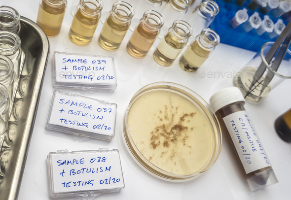 Samples contaminated by Clostridium botulinum toxin that causes ...