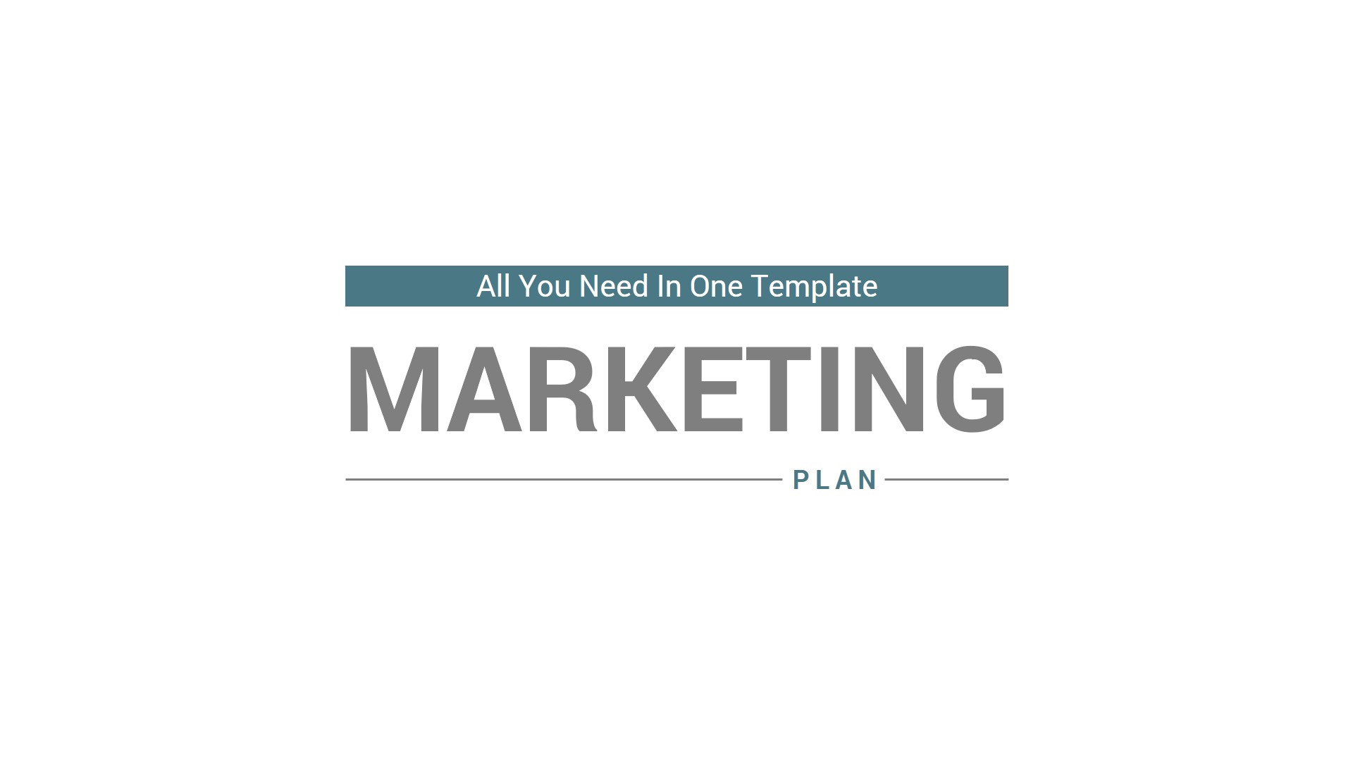 Marketing Plan PowerPoint Presentation Template, Presentation Templates
