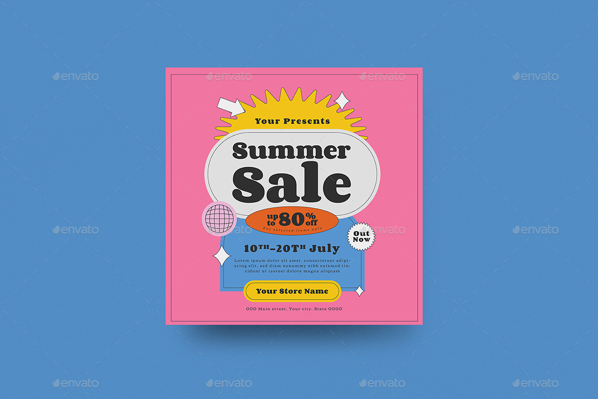 Summer Sale Flyer, Print Templates | GraphicRiver