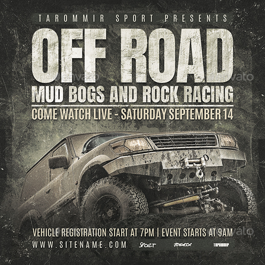 Off Road Flyer, Print Templates | GraphicRiver