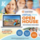 Virtual Open House Flyer Templates, Print Templates | GraphicRiver