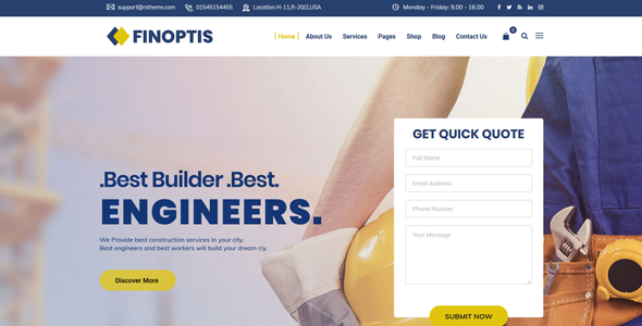Finoptis - Multipurpose Business WordPress Theme by rs-theme | ThemeForest
