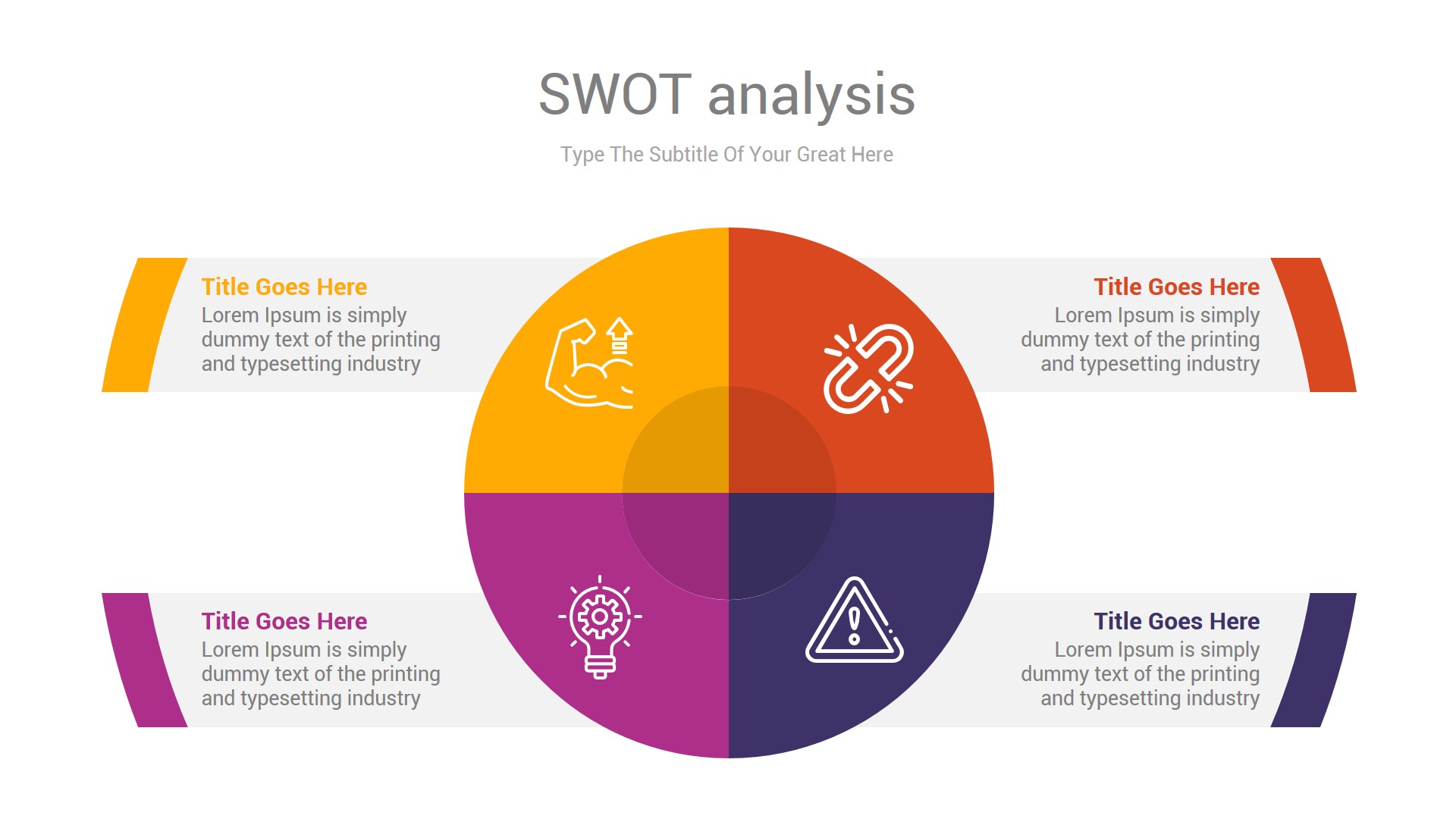 SWOT analysis PowerPoint & Illustrator Template, Presentation Templates
