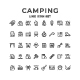 Set Line Icons of Camping, Icons | GraphicRiver