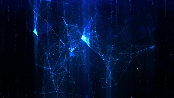 Plexus Digital Network Background 4K, Motion Graphics | VideoHive