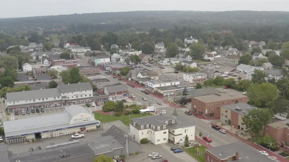 Derry New Hampshire Downtown Aerial, Stock Footage | VideoHive