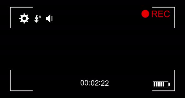 Digital animation of camcorder screen 4k, Motion Graphics | VideoHive