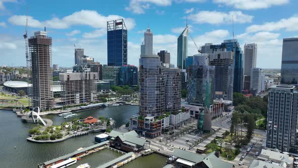 4K Perth CBD Drone Day, Stock Footage | VideoHive