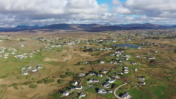 Aerial View of the Beautiful Coastline of Gweedore County Donegal ...