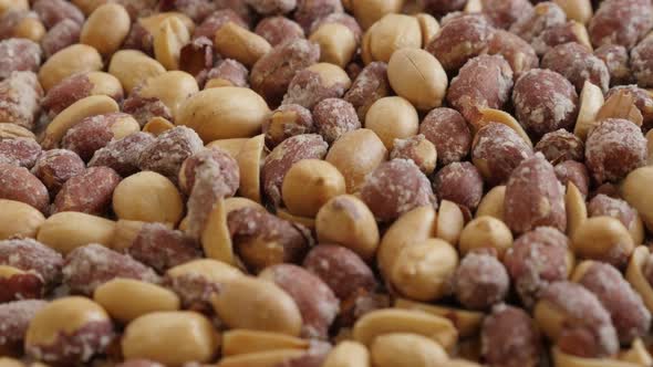 Tasty Arachis hypogaea snack 4K 2160p 30fps UltraHD tilting footage ...