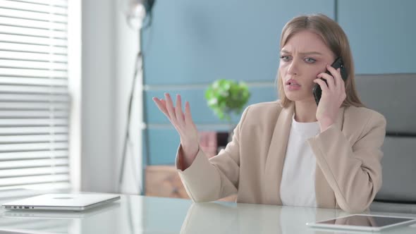 Businesswoman Talking Angrily on Smartphone, Stock Footage | VideoHive
