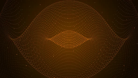 Brown Color Background Digital Particle Animation, Motion Graphics