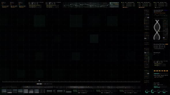 Futuristic Medical HUD Blank Template, Motion Graphics | VideoHive