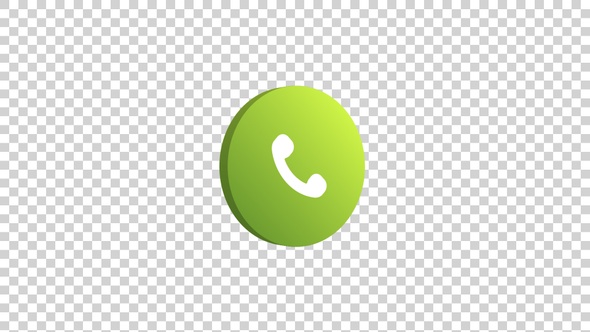 Phone Call Receive Icon, Motion Graphics | VideoHive