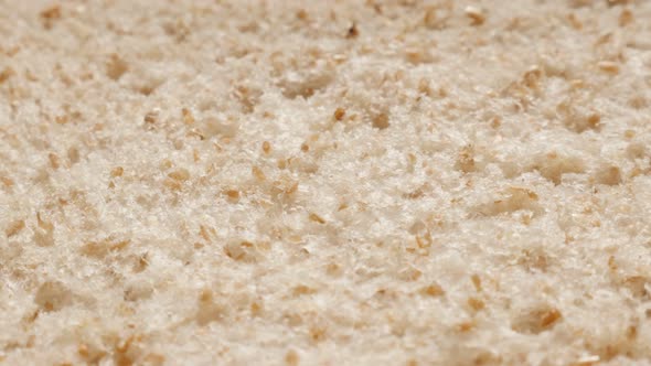 Toast bread rough details of surface slow tilt 4K 2160p 30fps UltraHD ...