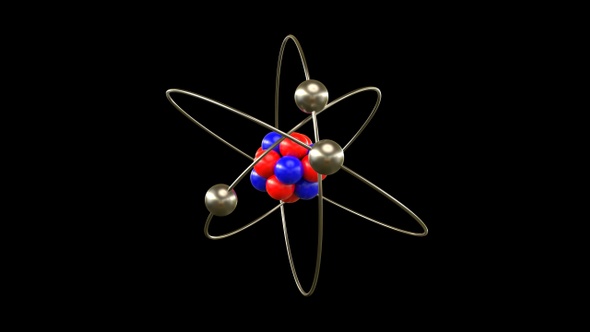 Rotating Atom Symbol Loop, Motion Graphics | VideoHive