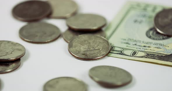 Quarters Falling, Stock Footage | VideoHive