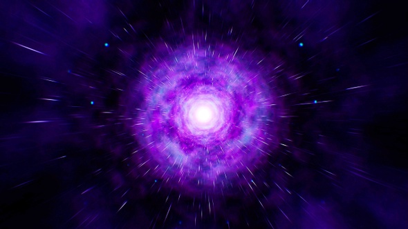 Fly Through Purple Nebula Space Background Loop 4K, Motion Graphics