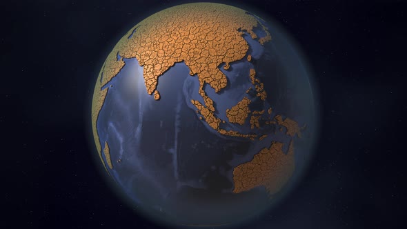 Dry Cracked Planet Earth, Motion Graphics | VideoHive