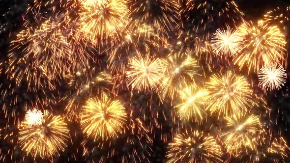 Golden Fireworks, Motion Graphics | VideoHive
