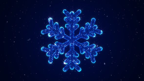Snowflake 3 D Hologram V7, Motion Graphics | VideoHive