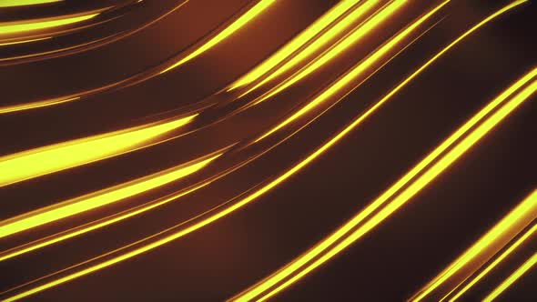 Yellow Glow Wavy Lines, Motion Graphics | VideoHive
