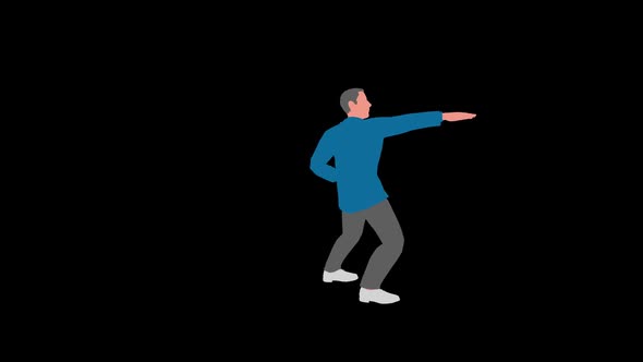 2D Businessman Dancing Loop, Motion Graphics | VideoHive