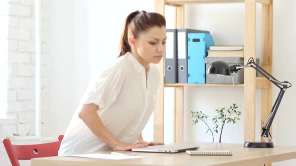 Designer Woman Leaving Office, Finishes Work, Stock Footage | VideoHive