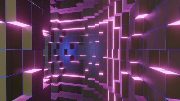 Abstract Geometric Tunnel, Motion Graphics | VideoHive