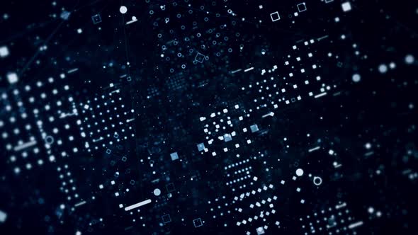 4K Circuit digital and technology background - Loopable, Motion Graphics