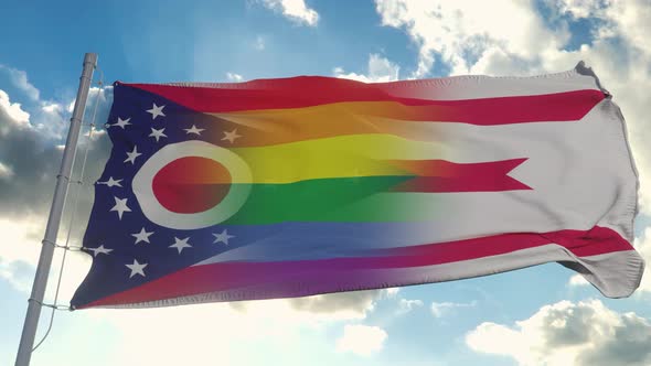 Flag of Ohio and LGBT, Motion Graphics | VideoHive
