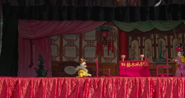 Traditional puppet show in Hong Kong, Stock Footage | VideoHive