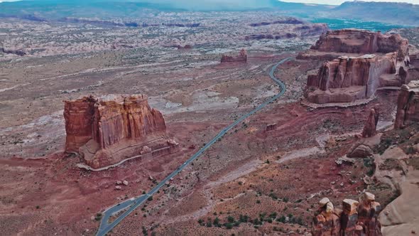 Red Alien Rock Formation Mojave Desert Wilderness, Stock Footage ...