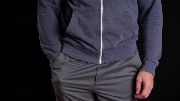 Man Turns the Empty Pockets Inside Out, Stock Footage | VideoHive