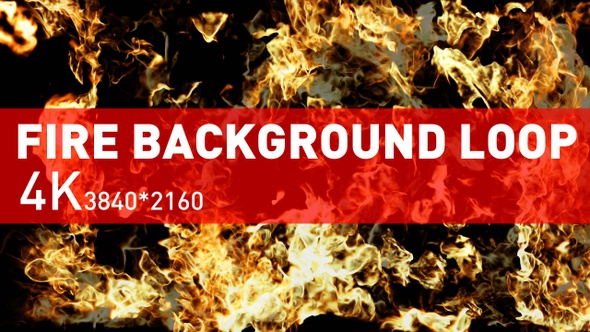 Fire Background Loop 4K, Motion Graphics | VideoHive
