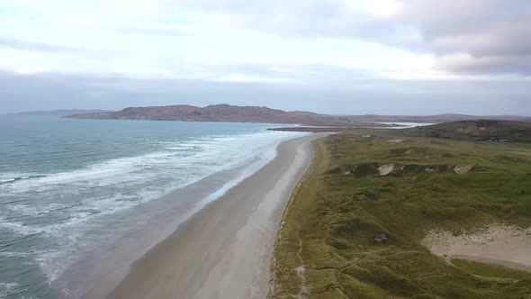 Dooey Beach By Lettermacaward in County Donegal Ireland, Stock Footage
