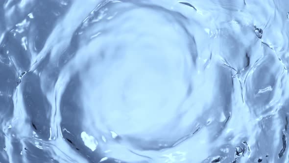 Super Slow Motion Abstract Shot of Rippling Blue Water Background at ...