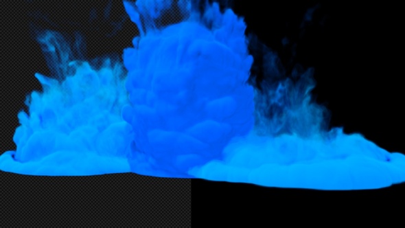 Blue Smoke Falling Down, Motion Graphics | VideoHive