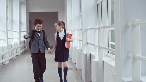 Primary School Students Holding Hands, Stock Footage | VideoHive