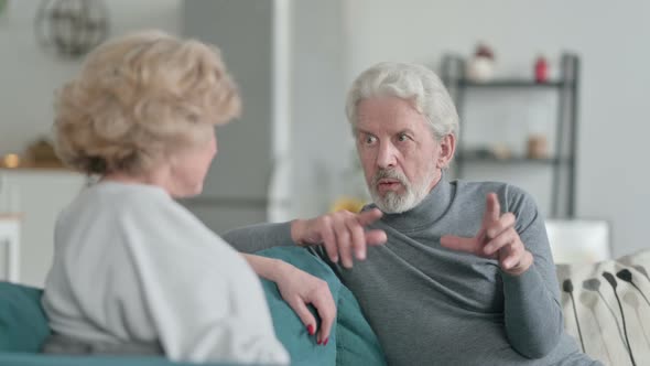 Old Man Talking To Old Woman a Home, Stock Footage | VideoHive
