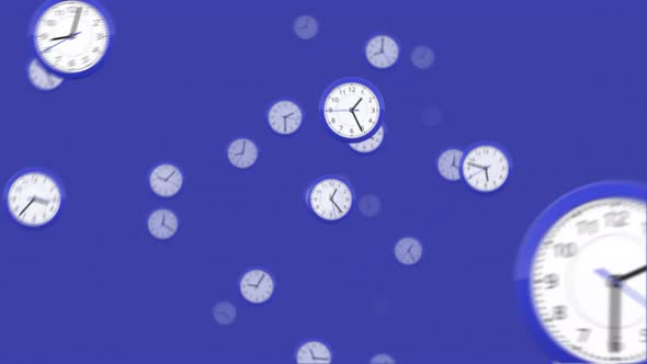 Clock time lapse and moving fast animation, Different clocks rotating ...